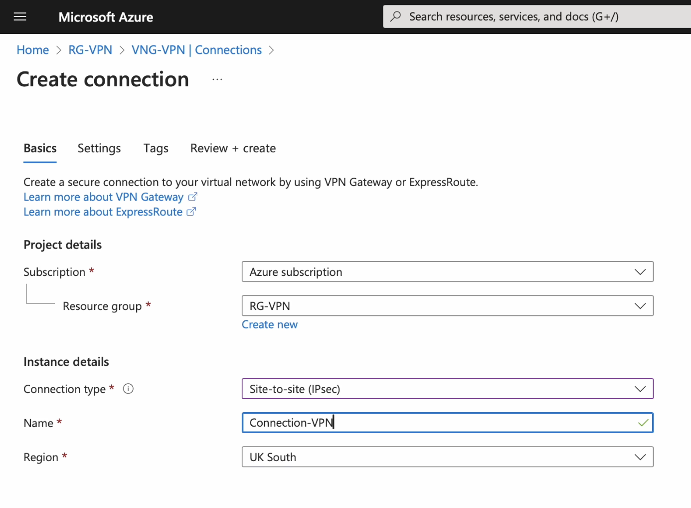Azure Site to Site VPN with UniFi – DHnet